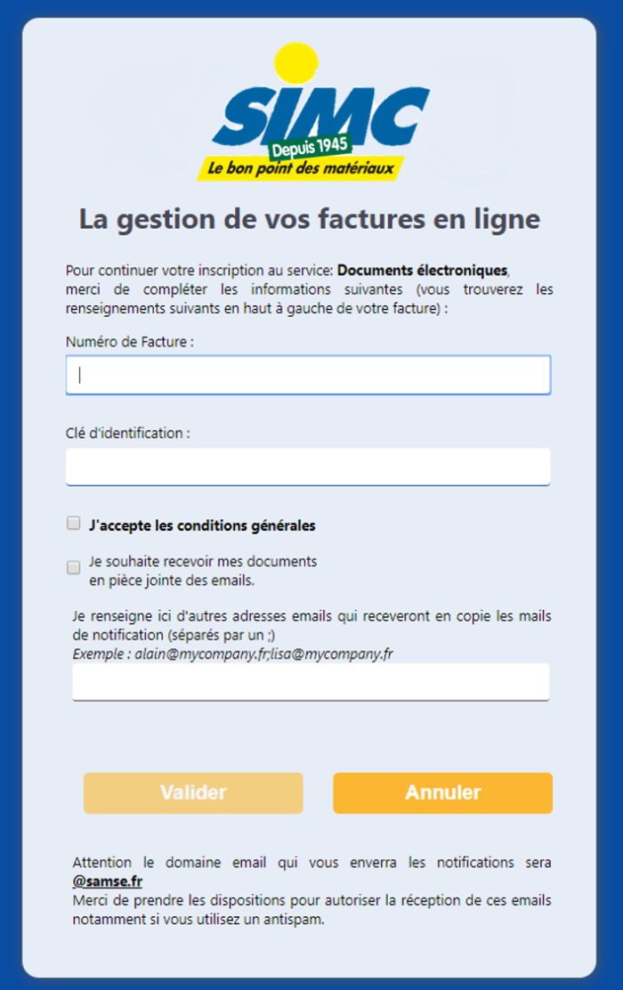 MATÉRIAUX SIMC dématérialise ses factures ! - Matériaux SIMC : Matériaux SIMC